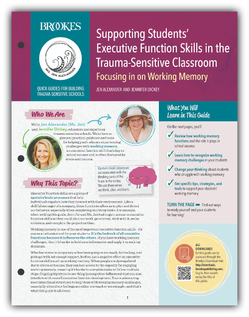 Quick Guides for Building Trauma-Sensitive Schools: An Intro from Expert Jen Alexander - Brookes ...